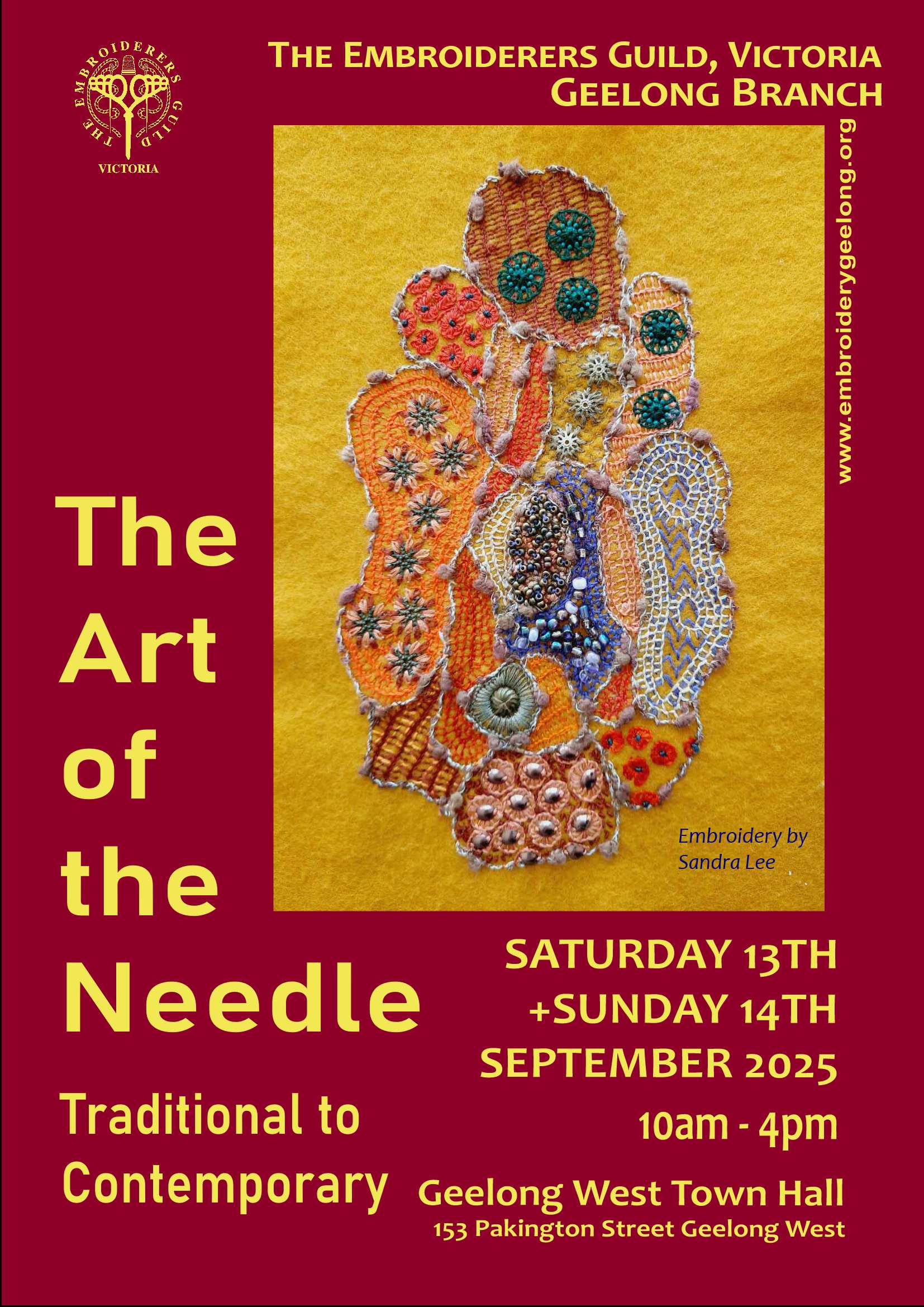 Embroidery Geelong | The Embroiderers Guild, Victoria – Geelong Branch ...